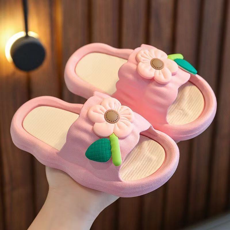 Cute Flower Platform Slides – Soft Cushioned Slip-On Sandals - KORKS BD